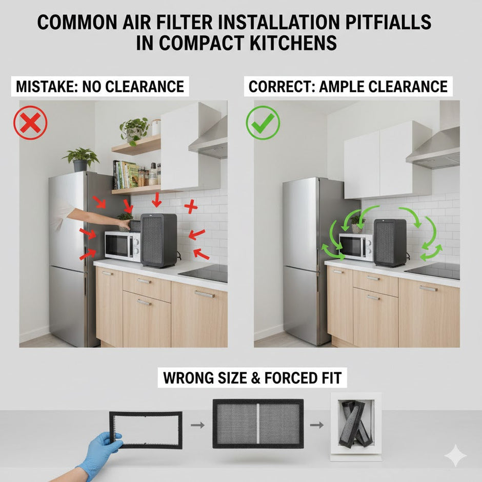 Common Air Filter Installation Pitfalls in Compact Kitchens – PrecipFilter
