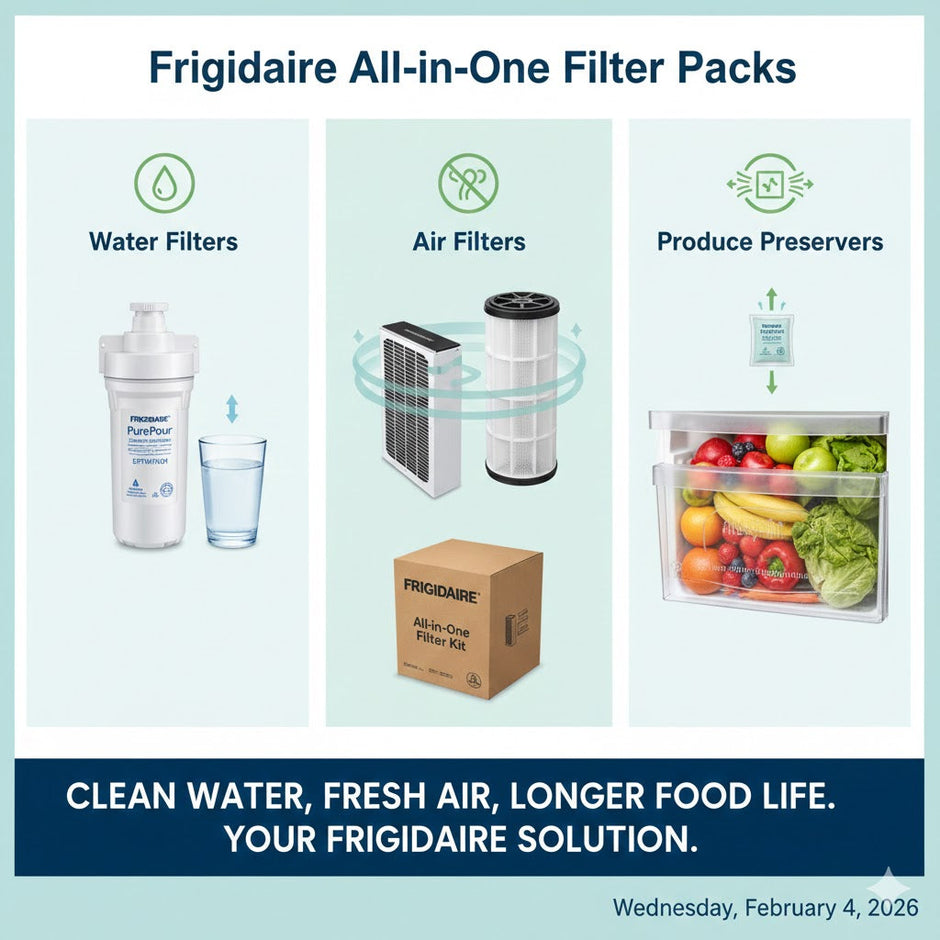 Frigidaire Water, Air & Produce Filter Packs | Buying Guide – PrecipFilter