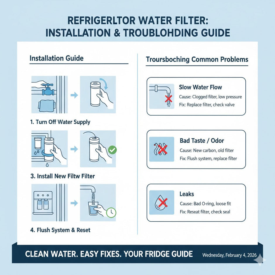 Installation and Troubleshooting for Refrigerator Water Filters ...